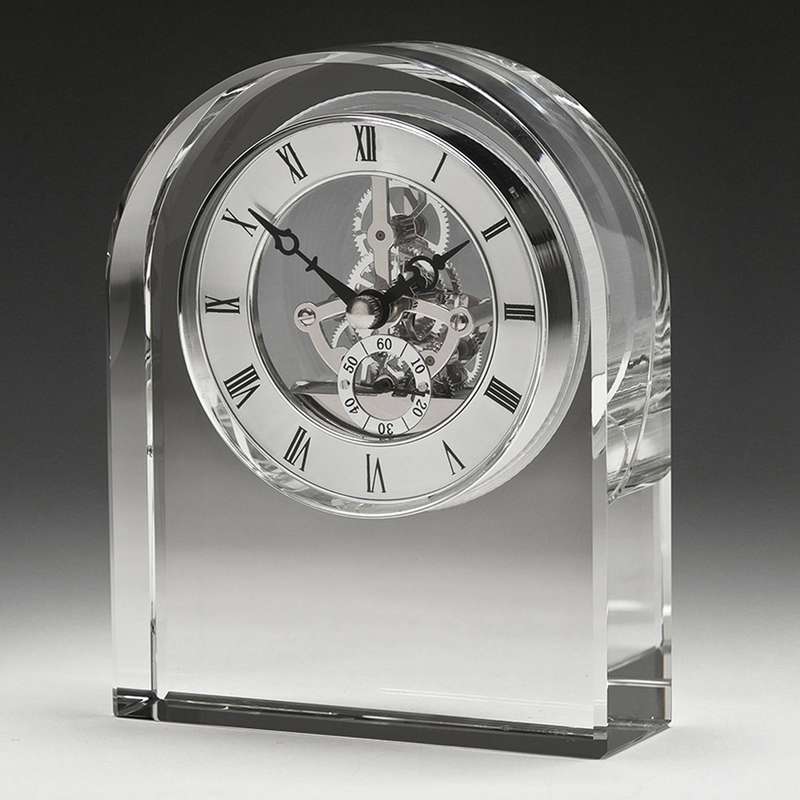 Glass Clock Topmost - Purnells Awards & Apparel